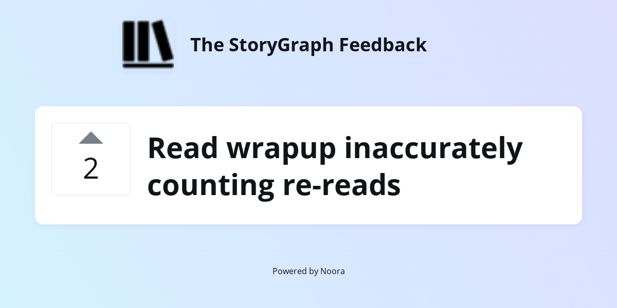Read Wrapup Inaccurately Counting Re Reads Bugs The Storygraph