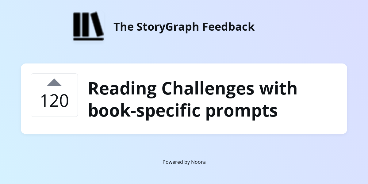 Reading Challenges with book-specific prompts | Features | The StoryGraph