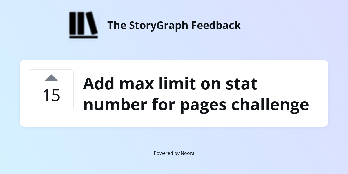 Add max limit on stat number for pages challenge | Requests/Ideas | The ...