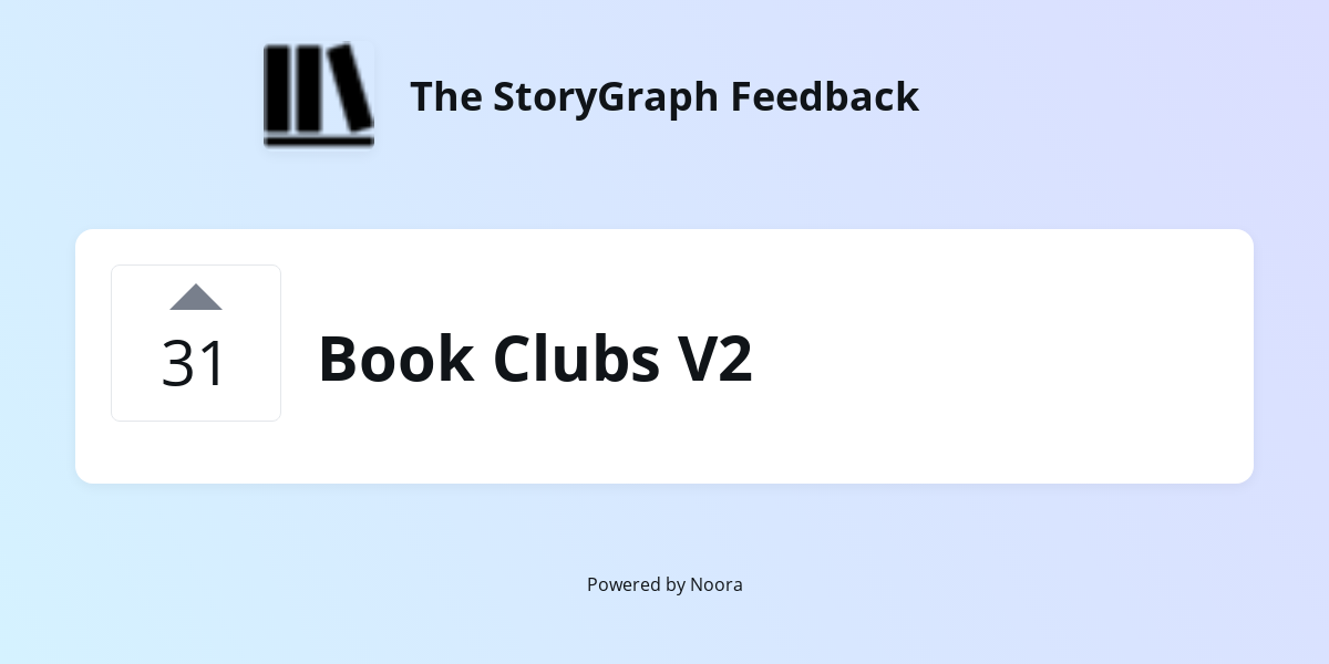 Book Clubs V2 | Requests/Ideas | The StoryGraph