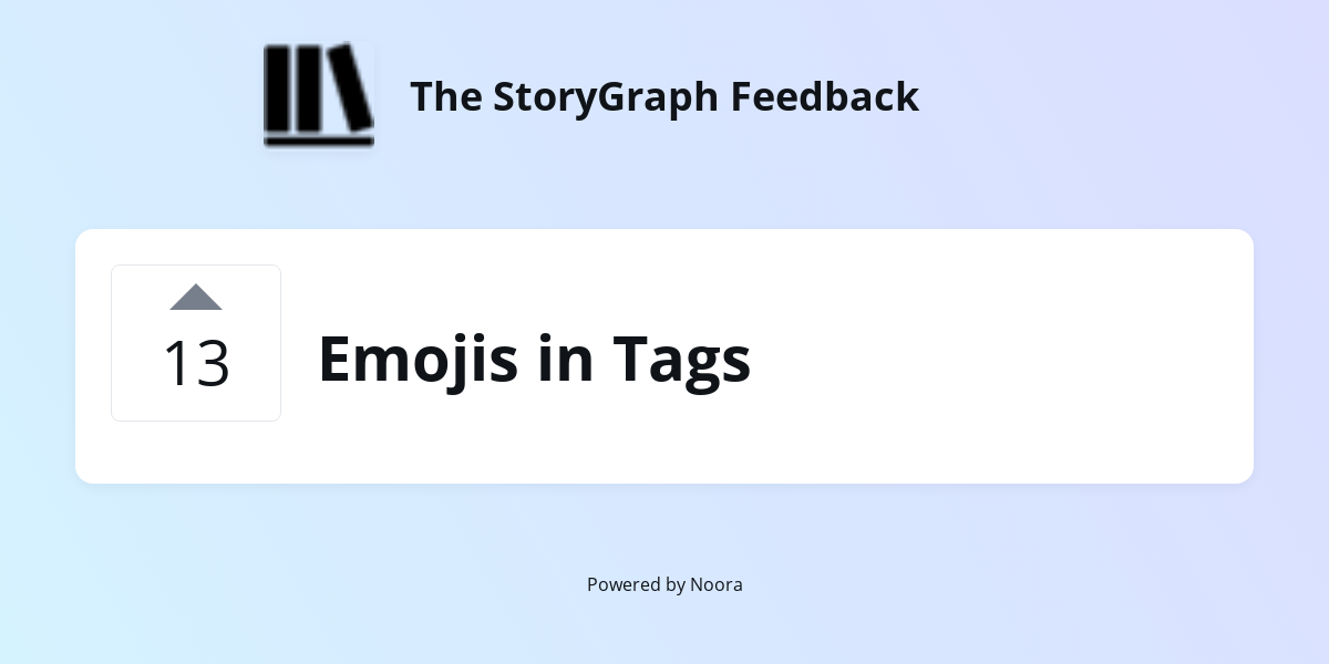 Emojis in Tags | Requests/Ideas | The StoryGraph