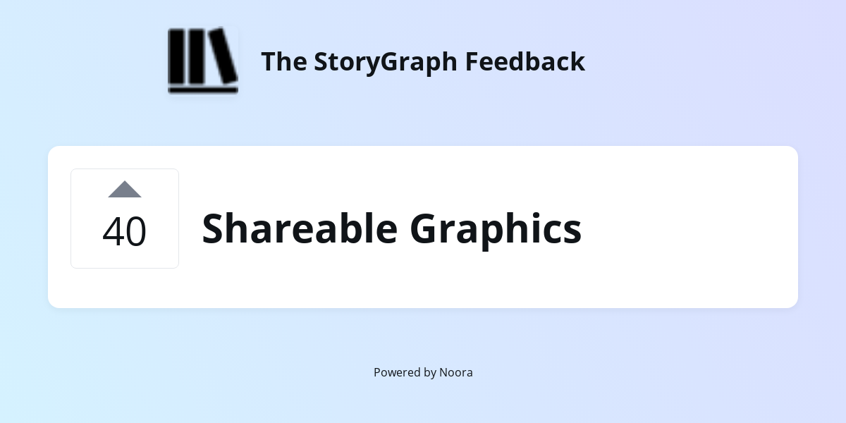 Shareable Graphics | Requests/Ideas | The StoryGraph